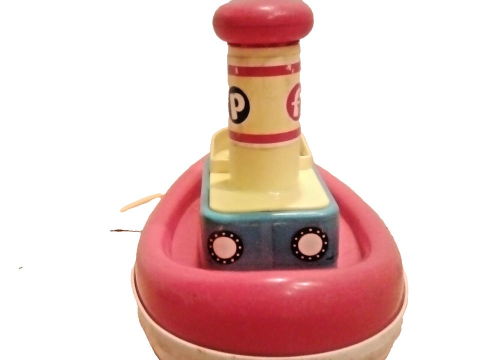 VINTAGE Fisher Price Tuggy Tooter Pull Tug Boat.(1967). | eBay