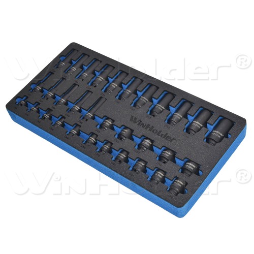 Tools DEEP & SHALLOW IMPACT SOCKET Set 3/8"Dr 32pc 7mm-22mm 6pt Hex ...