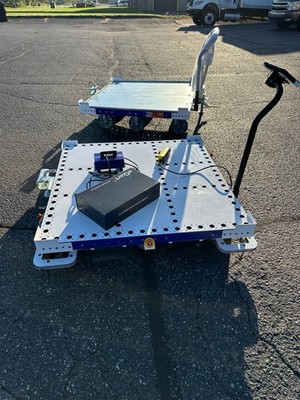 FlexQube eQart AGC AGV automated guided cart and pallet tugger cart | eBay