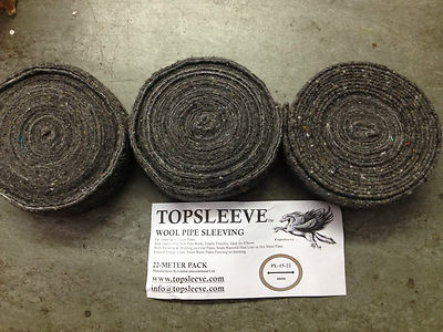 Pipe Insulation Lagging Wool Felt Sleeve (Pack of 3 x 7 Metre Rolls ...