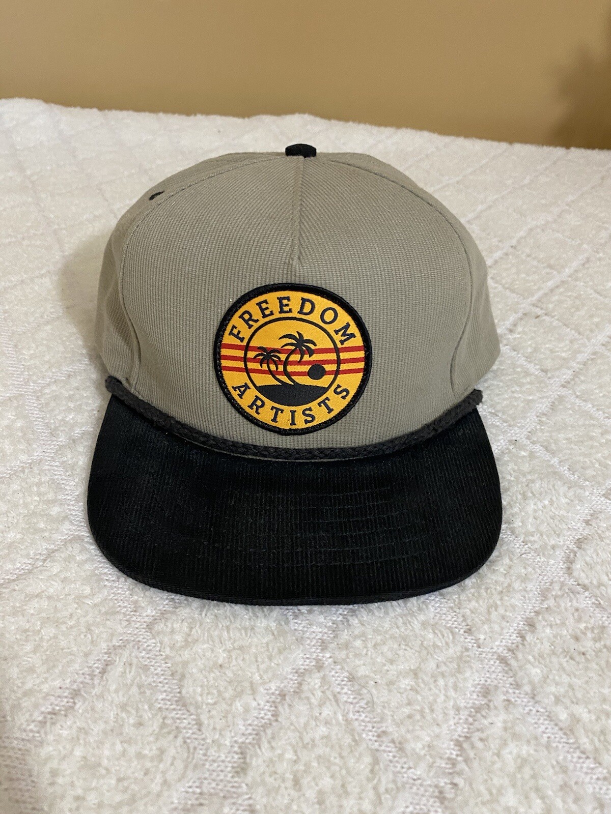 Freedom Artist Embroidered Logo Rope Hat Adjustable … - Gem