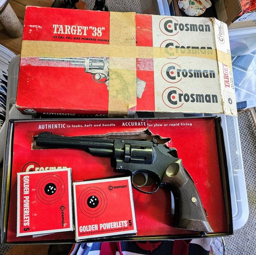 Vintage Crosman Air Pistol Model 38T Target 1st Variant, All Metal ...