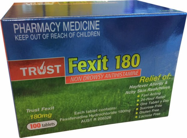 Trust Fexit Tablets (180mg) - 100 Count for sale online | eBay