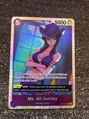 CARTE ONE PIECE MS. ALL SUNDAY OP04-064 NEUF ENGLISH | eBay