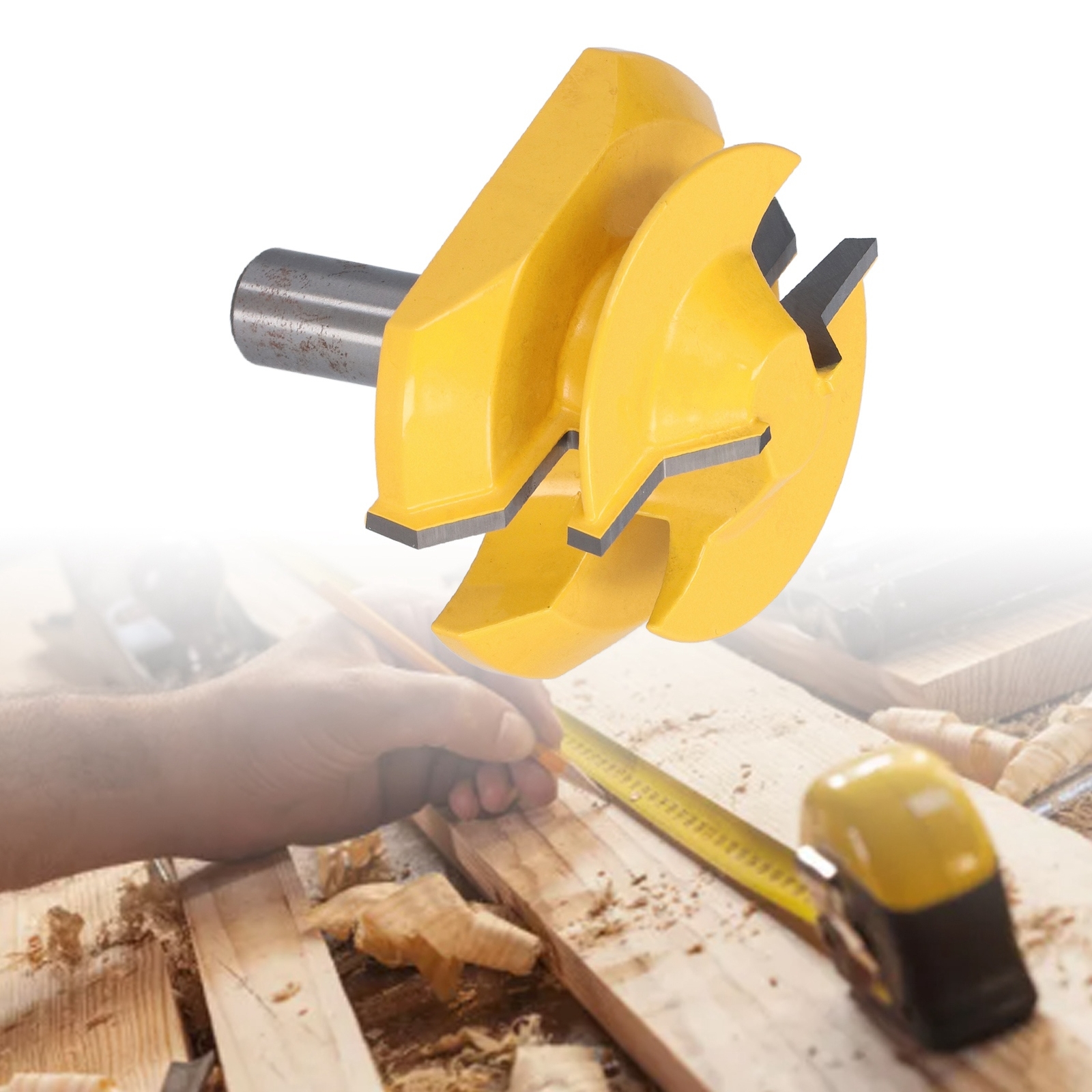 Lock Miter Router Bit 45°Wood Cutter Woodwork Drilling Power 1/2in ...