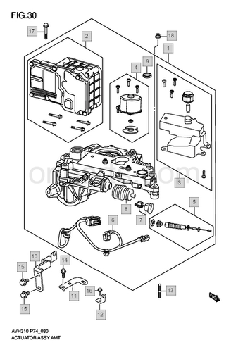 Actuator for suzuki ALTO K10, CELERIO, FRONX, IGNIS, SWIFT, WAGON R ...