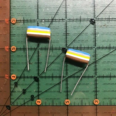 .68uF 100v 10% Mullard Tropical Fish Capacitor Vintage Audio Radial ...