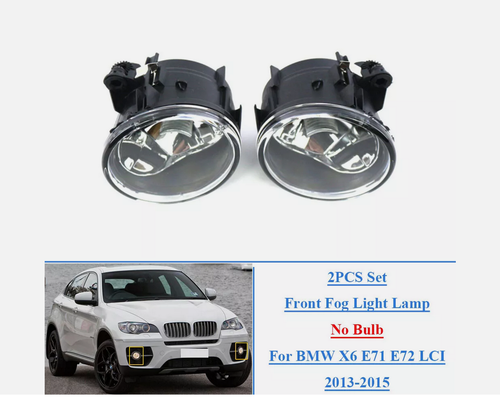 For BMW X6 E71 E72 LCI 2013-2015 2PCS Set Car Front Fog Light Lamps ...