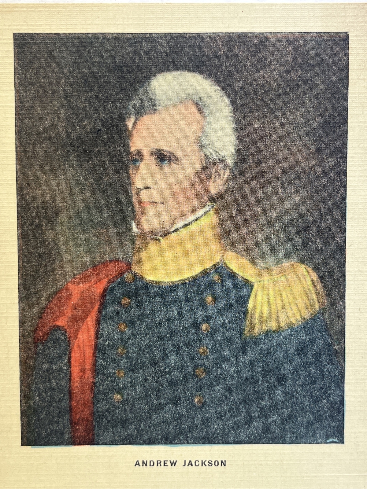 Lot 2 Vintage LINEN Postcards President Andrew Jackson Hermitage Old ...