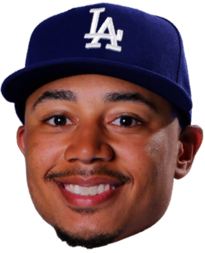 MOOKIE BETTS LA Dodgers 2024 World Series CHAMPIONS BIG HEAD -Window ...