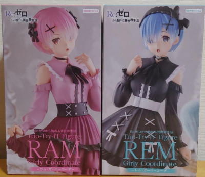 Re Zero Rem Ram Trio Try iT Figure Girly Coordinate 2 piece set with ...