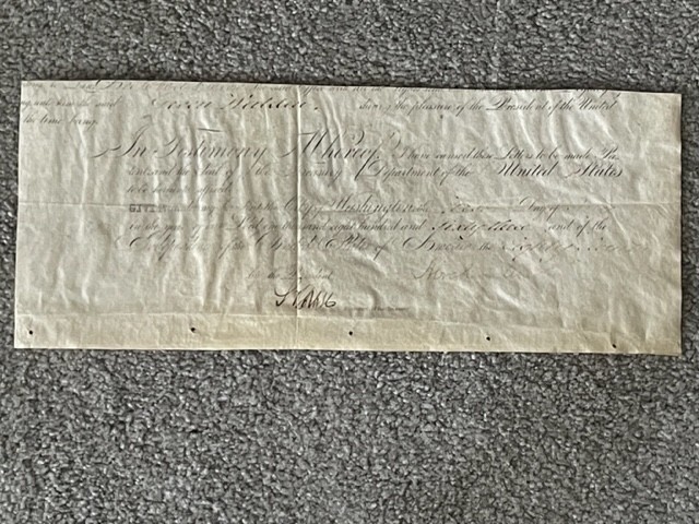 ABRAHAM LINCOLN SIGNED PARTIAL DOCUMENT, PRESIDENT, TURNING POINT OF ...