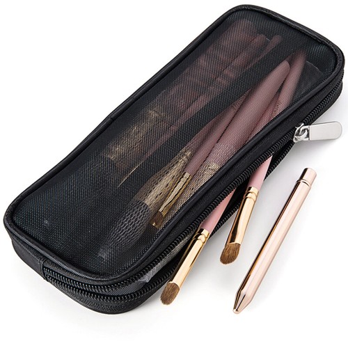 Makeup Brush Travel Case Cosmetic Toiletry Mesh Bag Organizer Beauty ...