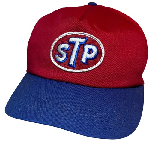 Vintage STP Trucker Hat Red Blue Mesh Snapback M&B Headwear Made USA ...