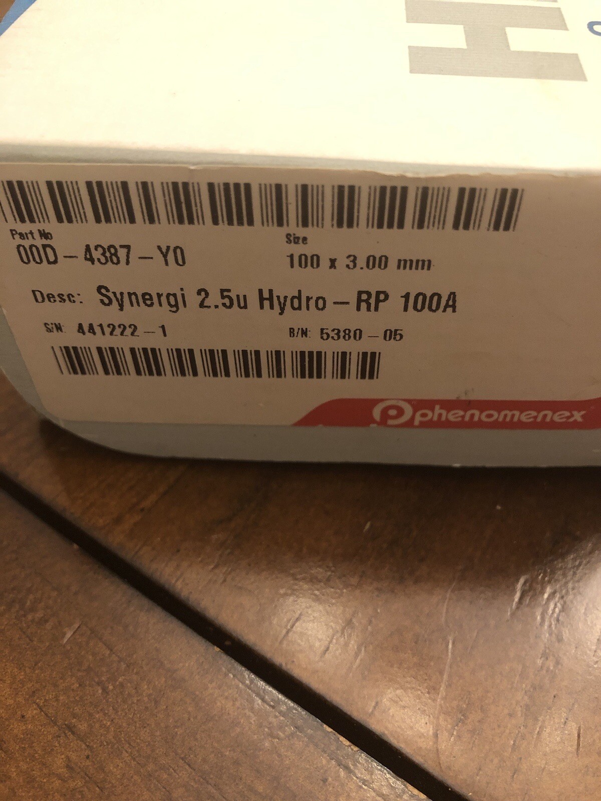 Phenomenex Synergi 2.5 µm Hydro-RP HPLC Column (00D-4387-Y0) for sale ...