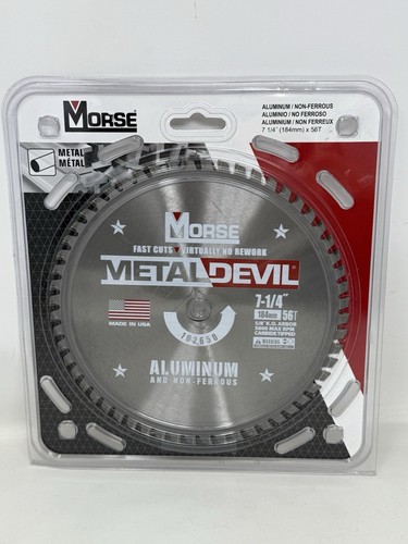 Morse Metal Devil 7-1/4" Circular Saw 56T Blade New | eBay