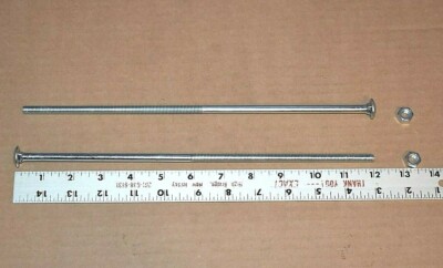 2 Heavy Duty 5/16" x 12" Battery Hold Down Bolts Rods Adjust 6" To 12 ...