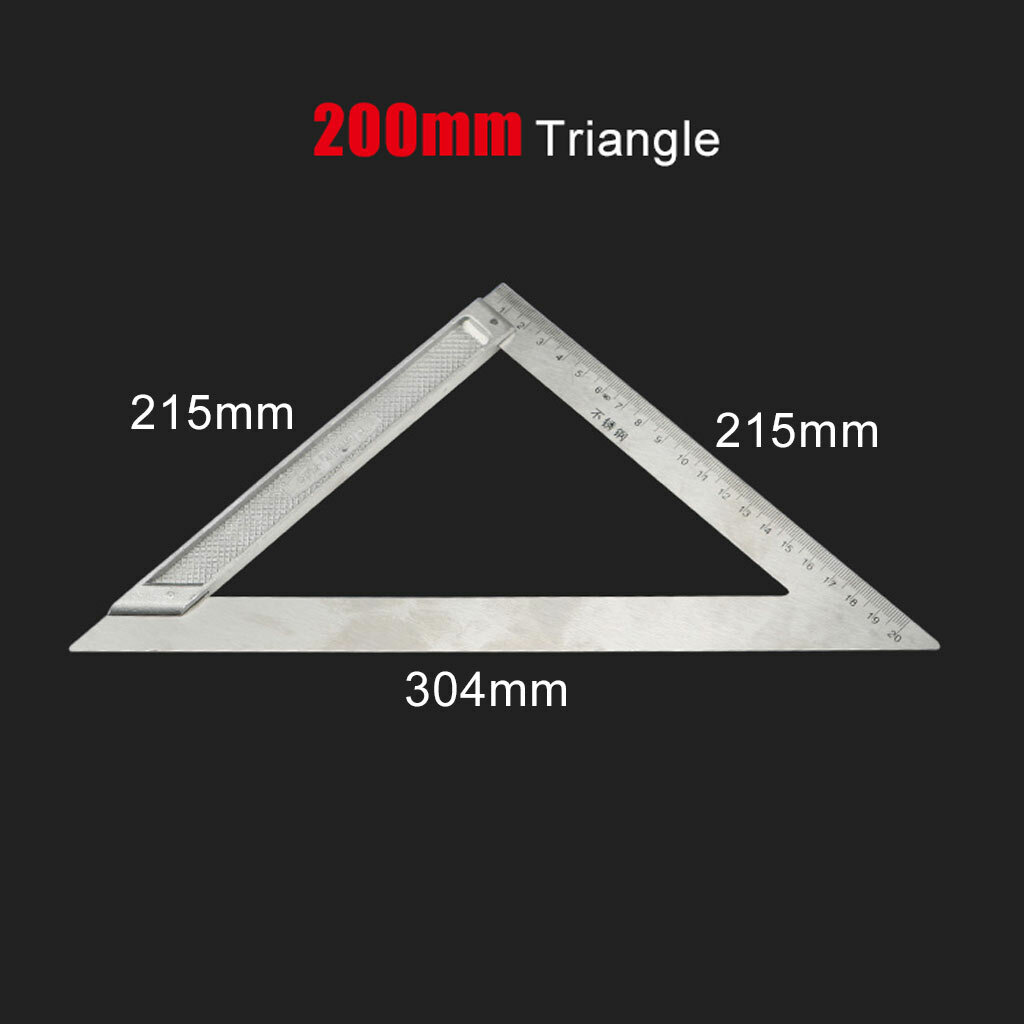 Adjustable Tri Square Right Angle Ruler 100-300mm Combination With ...