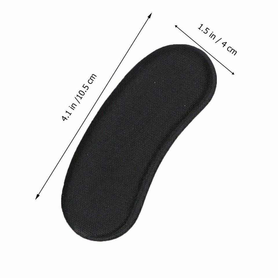 2 Pairs Fabric Shoe Pads Cushion Liner Grip Back Heel Inserts Insoles ...