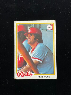 1978 Topps #20 Pete Rose Cincinnati Reds Baseball Card | eBay