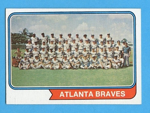 1974 TOPPS #483 ATLANTA BRAVES TEAM CARD NM FREE SHIPPING | eBay