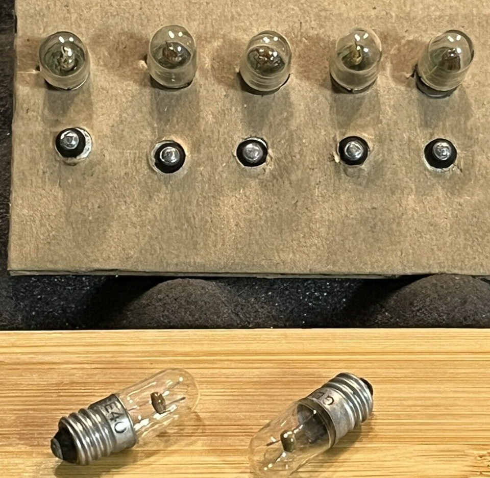 (1) Box of 10 General Electric E40 Miniature EDISON Radio Lamps Light ...