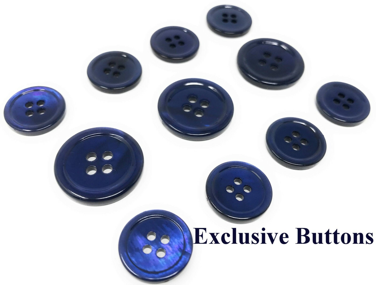 Navy Blue Mother Of Pearl Buttons Set (MOP) For Suit, Blazer, or ...