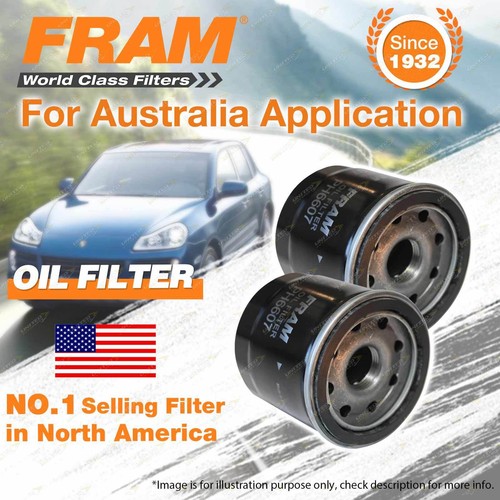 2 x Fram Oil Filters for Nissan Pulsar B17 C12 N15 N16 Ti Sunny B15 B14 ...