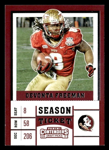 Devonta Freeman 2017 Panini Contenders Draft Picks Card #29 Florida ...