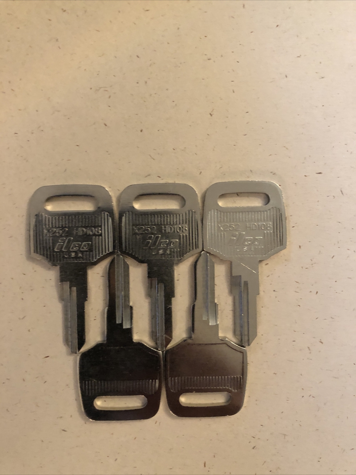 HD108/X252 uncut Honda Motorcycle key blanks. Pack Of 5 | eBay