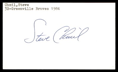Steve Chmil Baseball Signed Auto Autograph Index Card (no COA) *f2 | eBay