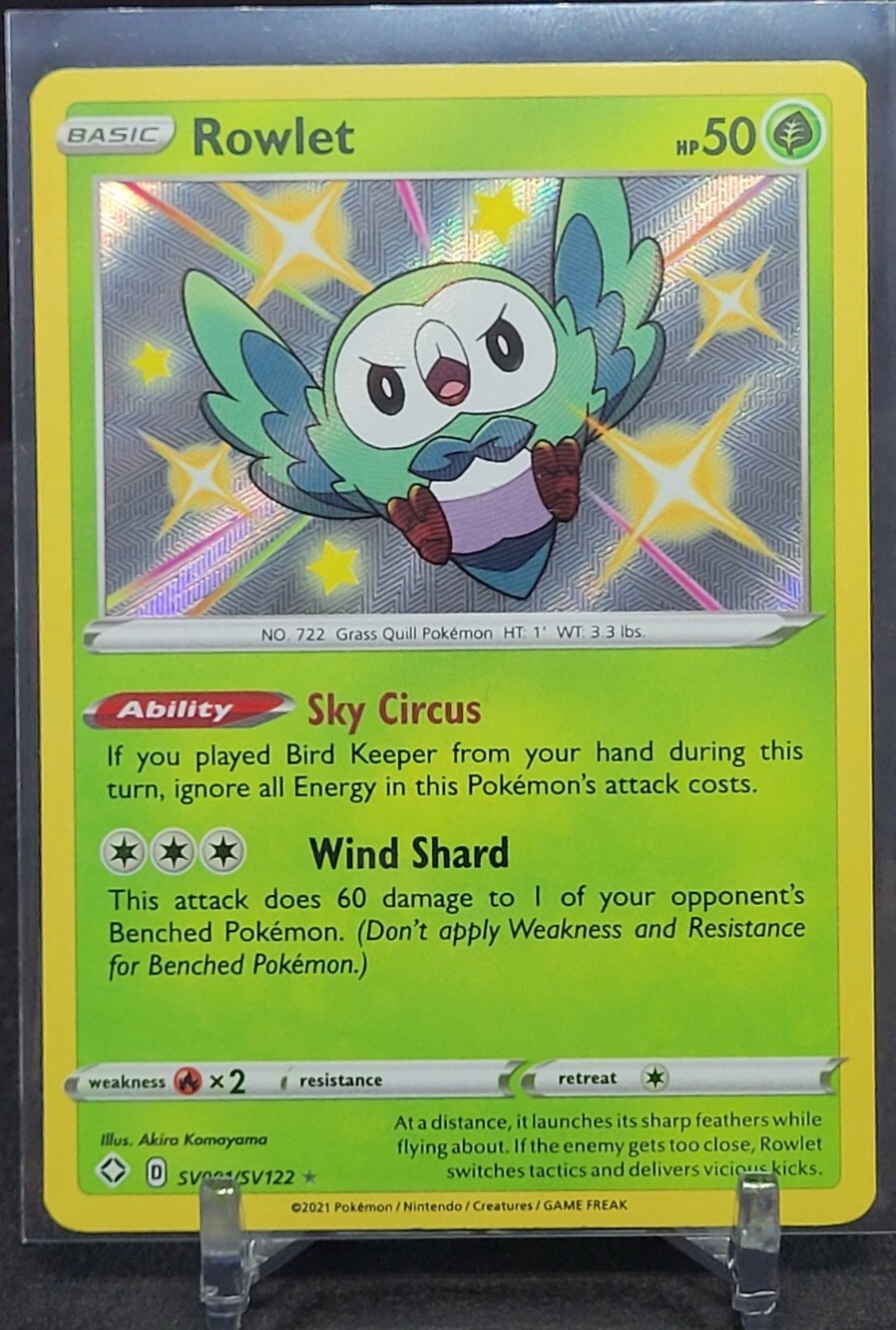 2021 Pokémon Sword & Shield Shining Fates Shiny Vault #SV001 Rowlet | eBay