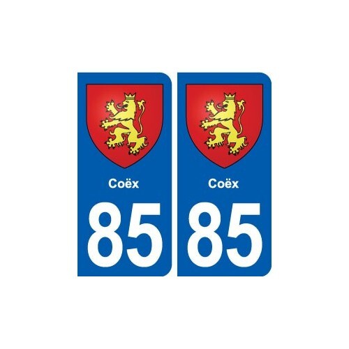 85 Coëx blason autocollant plaque stickers ville | eBay