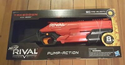 NEW Nerf Rival TAKEDOWN xx-800 blaster - pump action, 8 round capacity ...