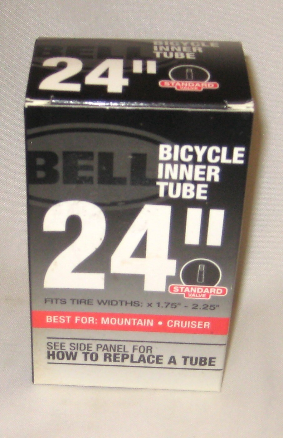 BELL 24" Bicycle Inner Tube Standard Valve 1.75”-2.25" Mountain ...