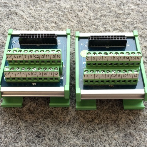 Lot of 2 Ziplink ZL-RTB20-1 Automation Direct Remote Terminal Block 24P ...