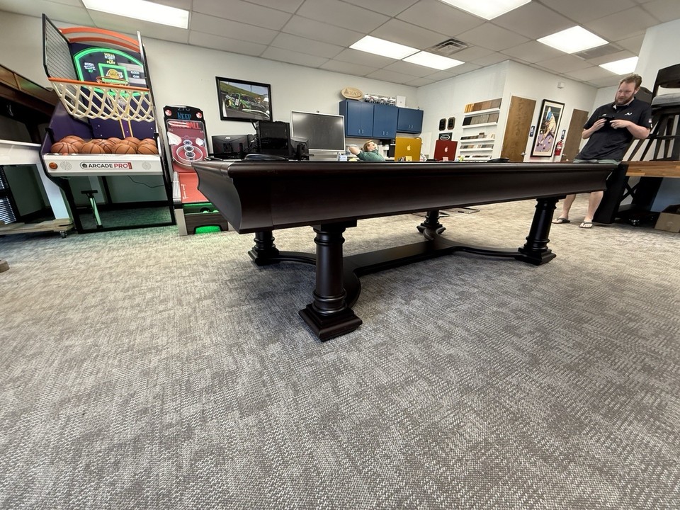 Brunswick Lexington Pool Table | Size 9' | Cherry Finish | Delivery ...