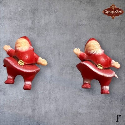 VTG The Bug House Miniature Hard Plastic Santa Claus Figurine Ornament ...