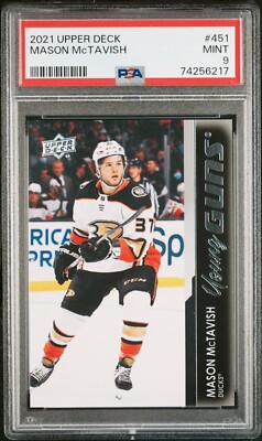 2021-22 Upper Deck Young Guns #451 Mason McTavish RC - PSA 9 MINT | eBay