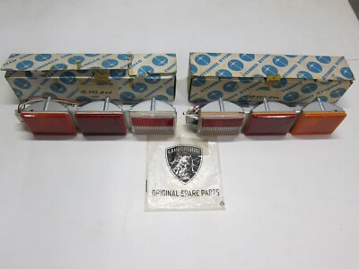 Lamborghini Countach original tail lights pair right + left Carello NOS ...