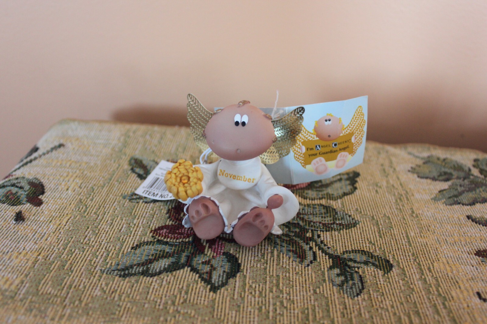 RUSS BERRIE ANGEL CHEEKS PORCELAIN GUARDIAN ANGEL | eBay