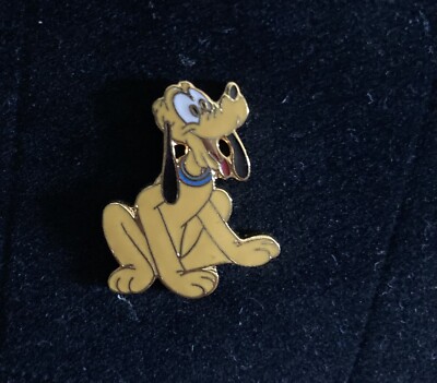 WDW Disney Trading Pin - Pluto Crouching Sitting Begging Blue Collar | eBay