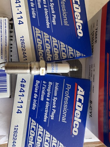 Juego de 8 bujías de aire acondicionado Delco iridium genuinas 41-114 y ...