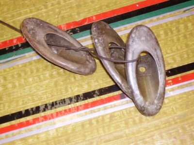 1940-41 Packard Interior Sedan Robe Rail escutcheons. Marble Fudge. (3 ...