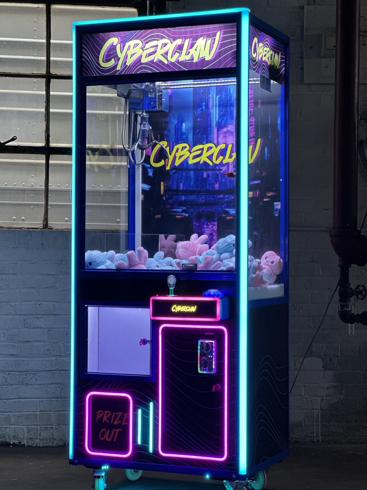 NEW Cyberclaw Skill Crane Machine Arcade Claw Game Toy Plush Vending ...
