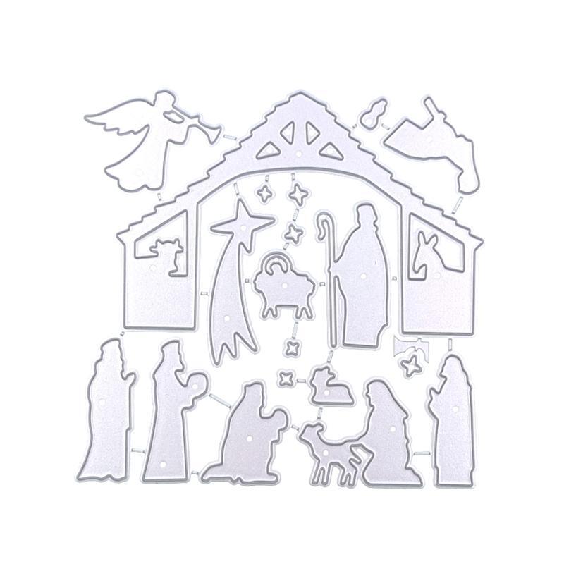 Nativity Scene Patterns Cut Outs Free Printable Nativity Cones