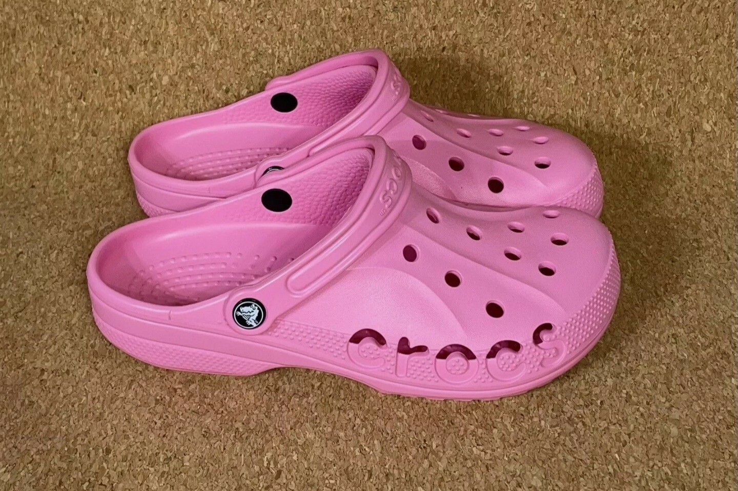 New Pink Crocs Baya Hot Pink Clog Sandals Comfort 10126-6EN Women's 10 ...