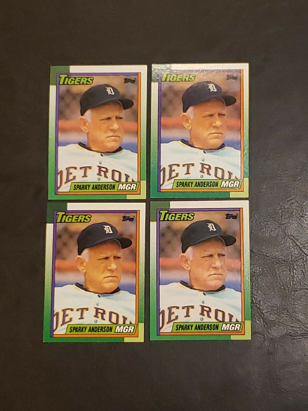 1990 TOPPS MGR #609 SPARKY ANDERSON BASEBALL CARD (4 cards) | eBay
