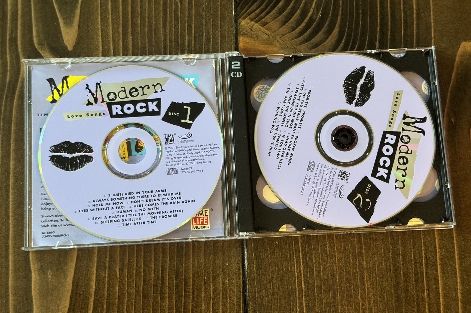 Modern Rock - Love Songs 2 CD Set, 2001 Time Life Music, See Photo For ...