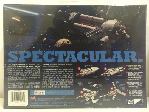 MPC, PILGRIM OBSERVER SPACE STATION, SCALE 1:100, PLASTIC SPACE CRAFT ...